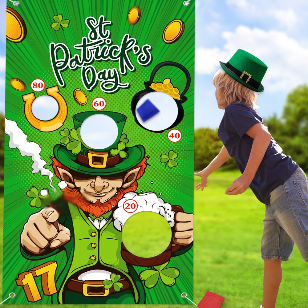 St Patricks Day Games, St Patricks Day Bean Bag Toss Game, St Patricks ...