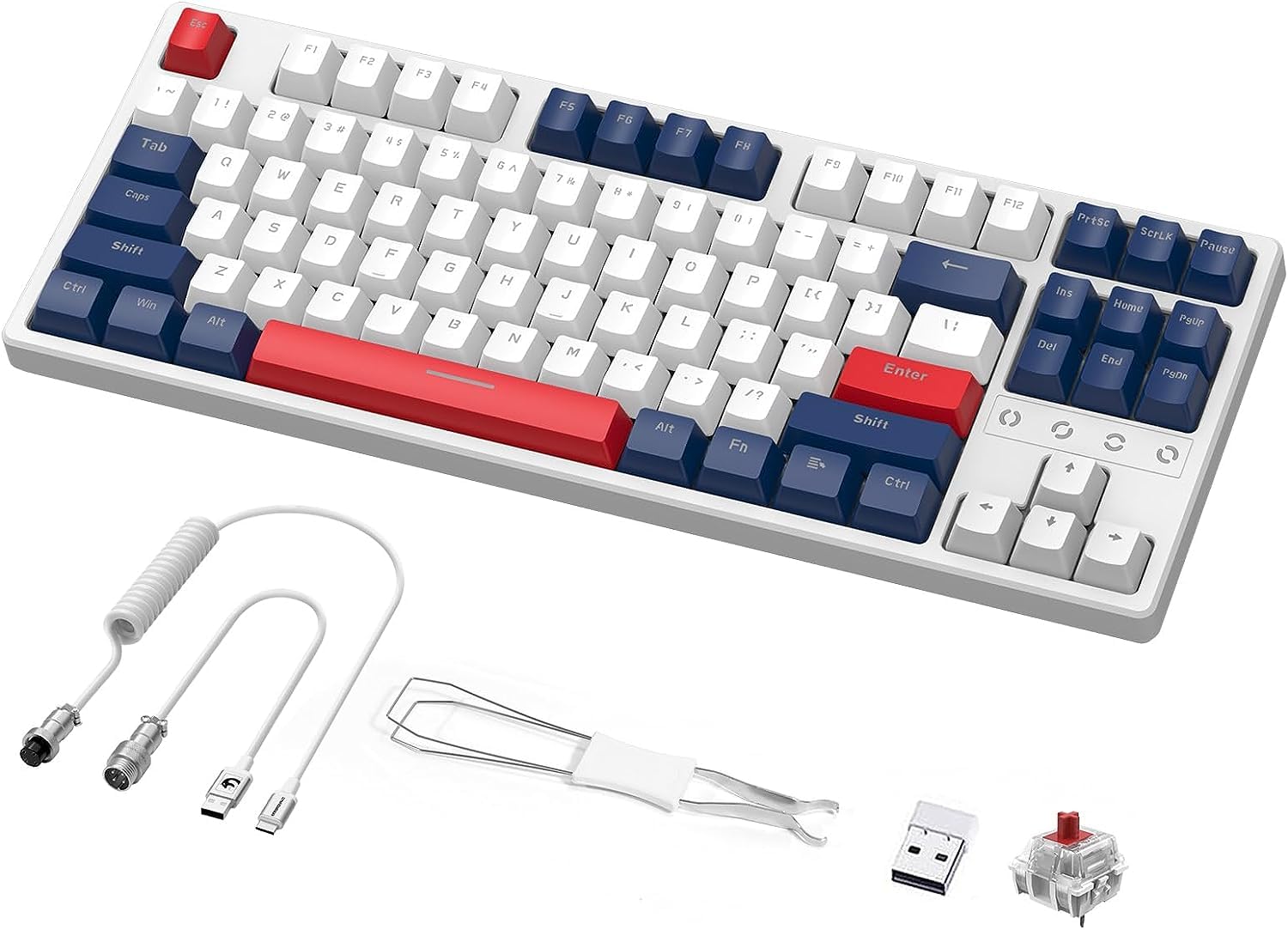 Mua K87 Mechanical Keyboard, Keyboard Coil Cable Set, 87 Keys ...