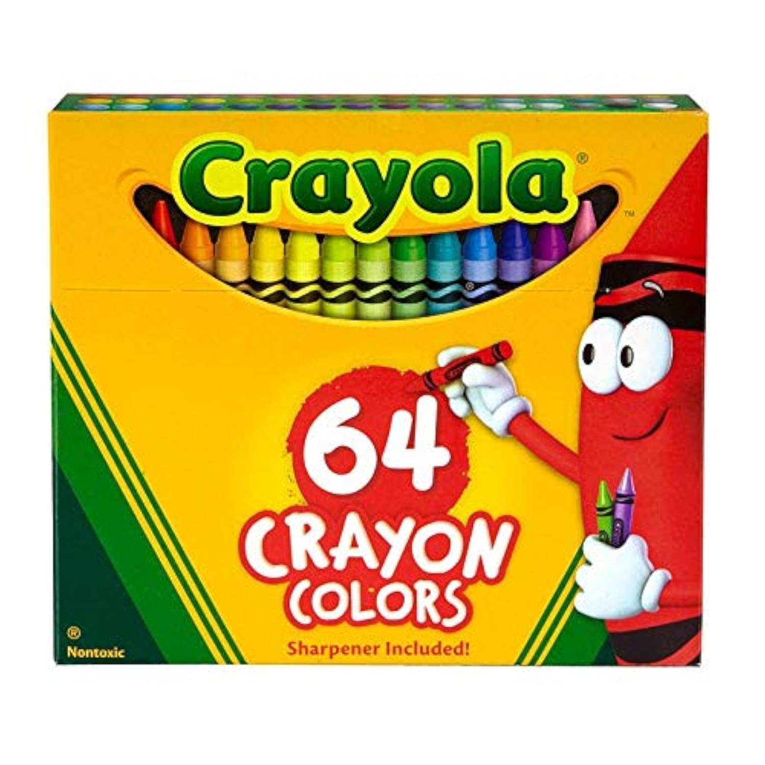 Crayola Crayon Set, 3-5/8", Permanent/Waterproof, 64/BX, Assorted, Sold ...