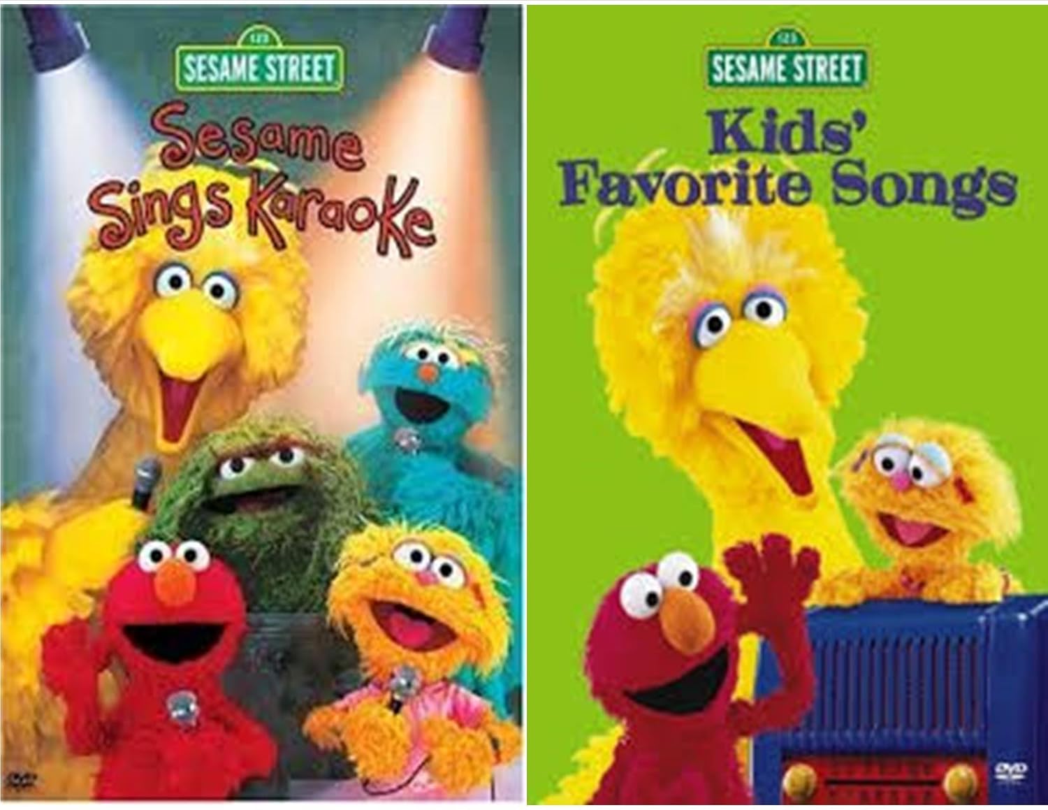 Amazon.com: Sesame Street Twin Pack: Sesame Sings Karaoke and Kid's ...