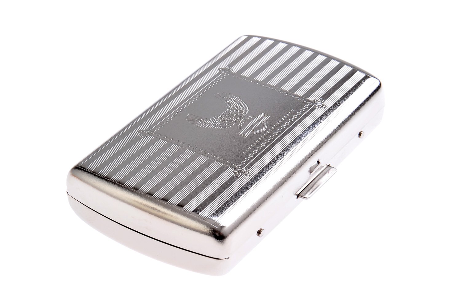 High-grade Stainless Steel Cigarette Case, elegantly understated due to ...