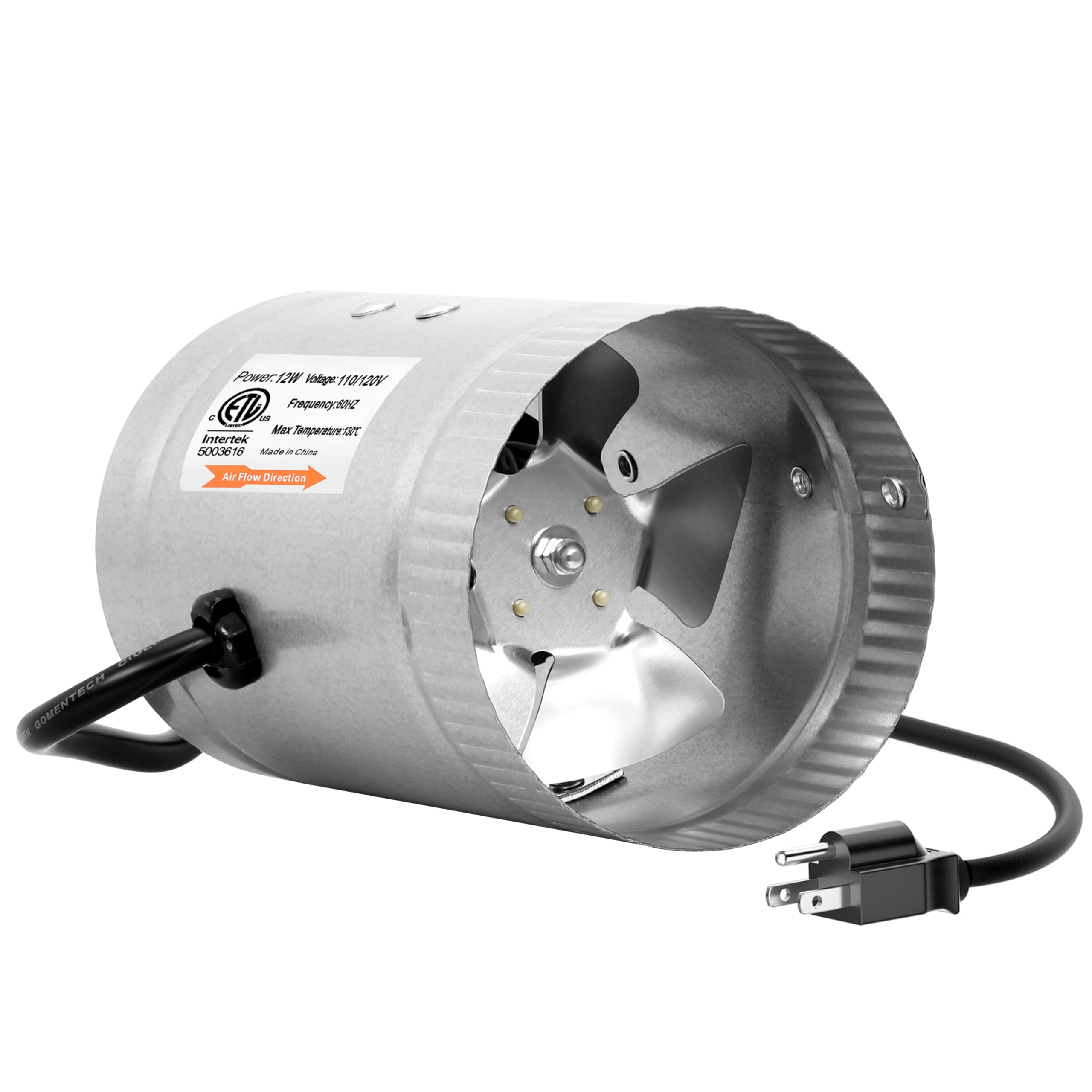 Mua 4 Inch Inline Booster, 100 CFM Exhaust HVAC, Duct Blower for ...