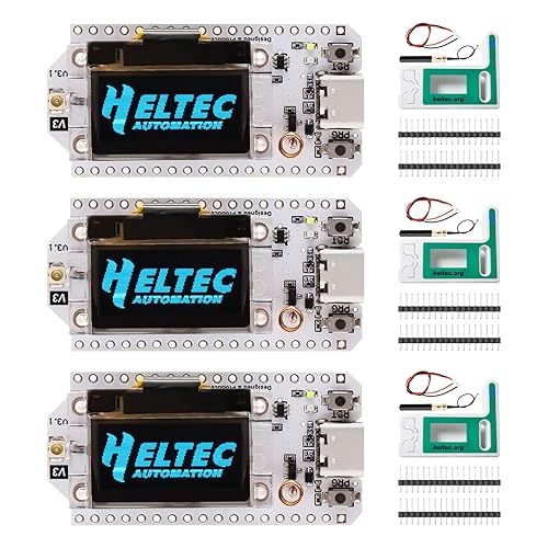 3 Set ESP32 LoRa Development Board with Case, LoRa V3 Meshtastic ESP32 WiFi, LoRa V3 WiFi ...