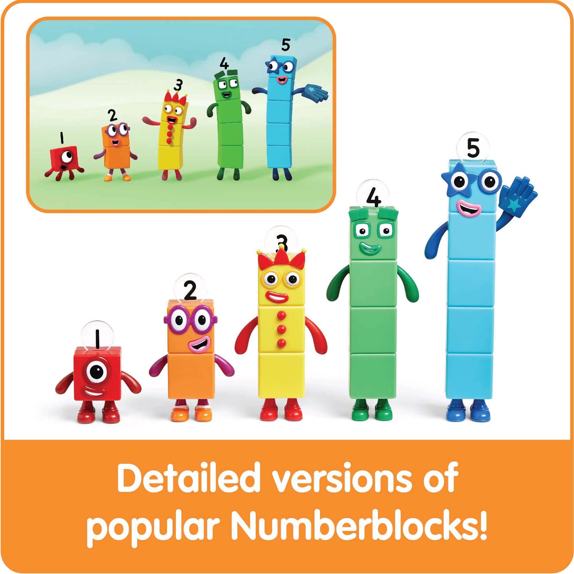 Mua Numberblocks Friends One to Five Figures, Cartoon Action Figure Set ...