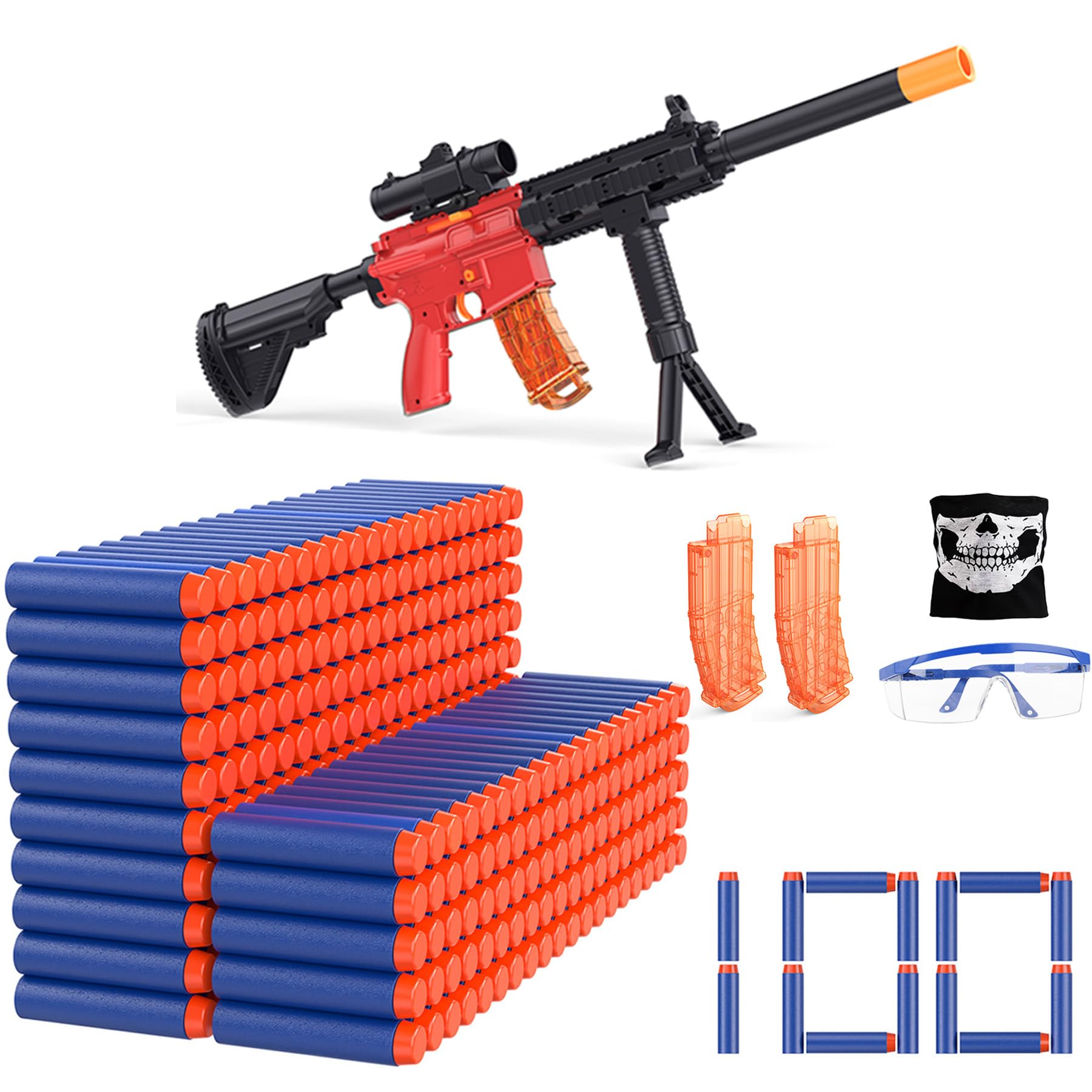 Toy With Soft Bullets, Manual Foam Blasters Guns with 100 Bullets ...