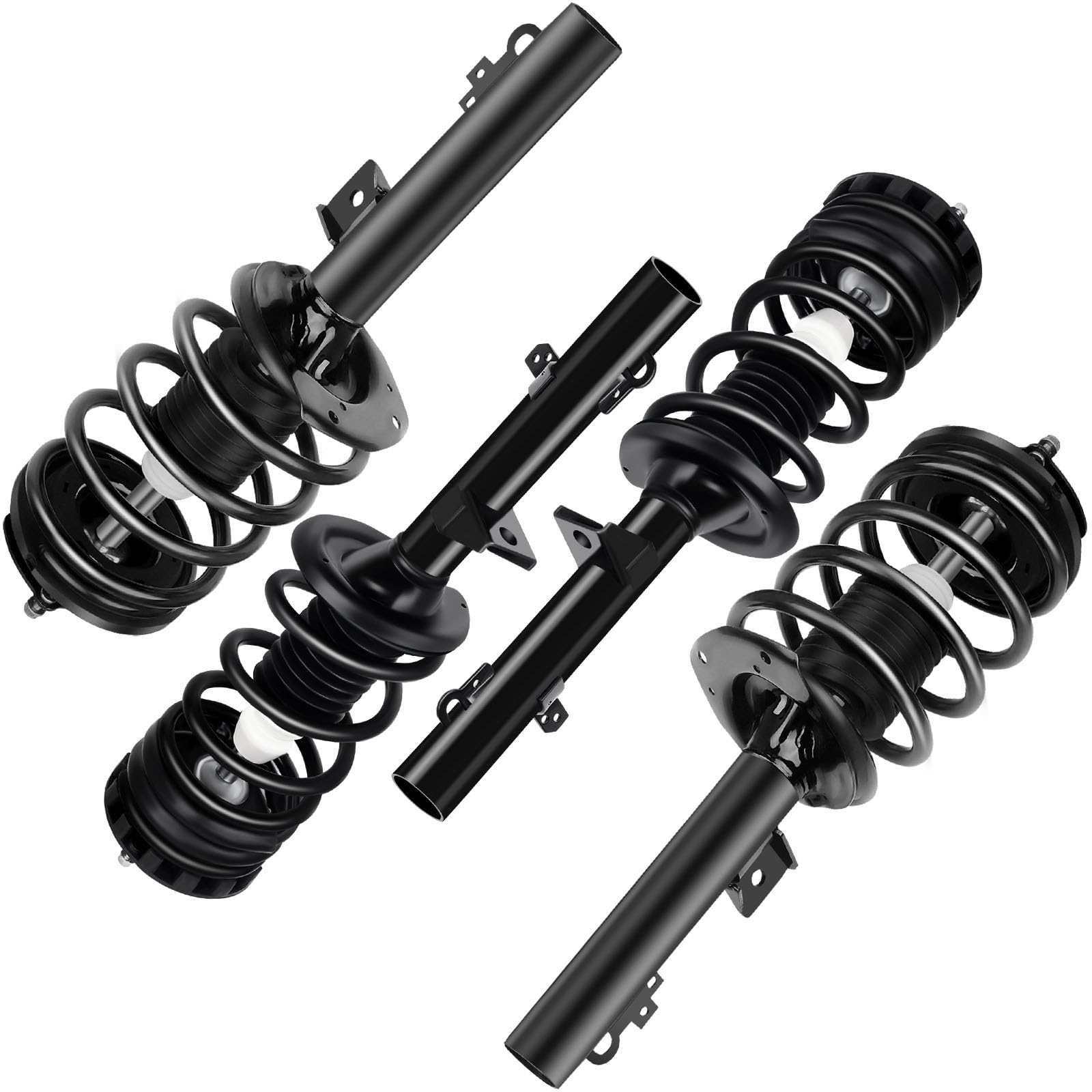 ECCPP Complete Struts Spring Assembly Front Rear Struts Shock Absorber ...