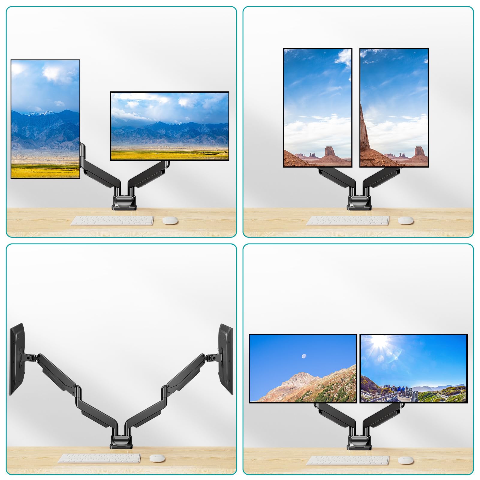 Mua MOUNT PRO Dual Monitor Stand for Max 43 Inch Ultrawide Computer ...