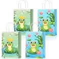 Amazon.com: 24 Pcs Frog Party Favor Gift Bags Bulk Birthday Paper ...