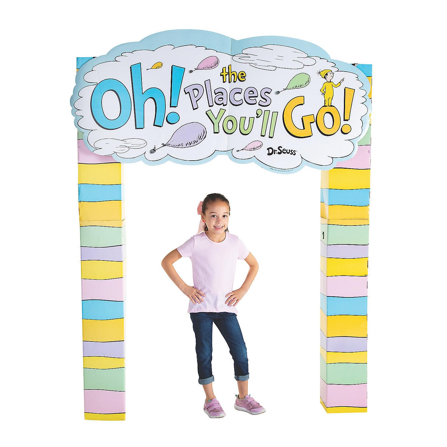 7 Ft. Dr. Seuss™ Oh, The Places You’ll Go Archway Cardboard Stand-Up ...