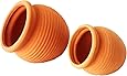 Amazon.com: Set of 2 Different Size Natural Terracotta Fallen Pots or ...