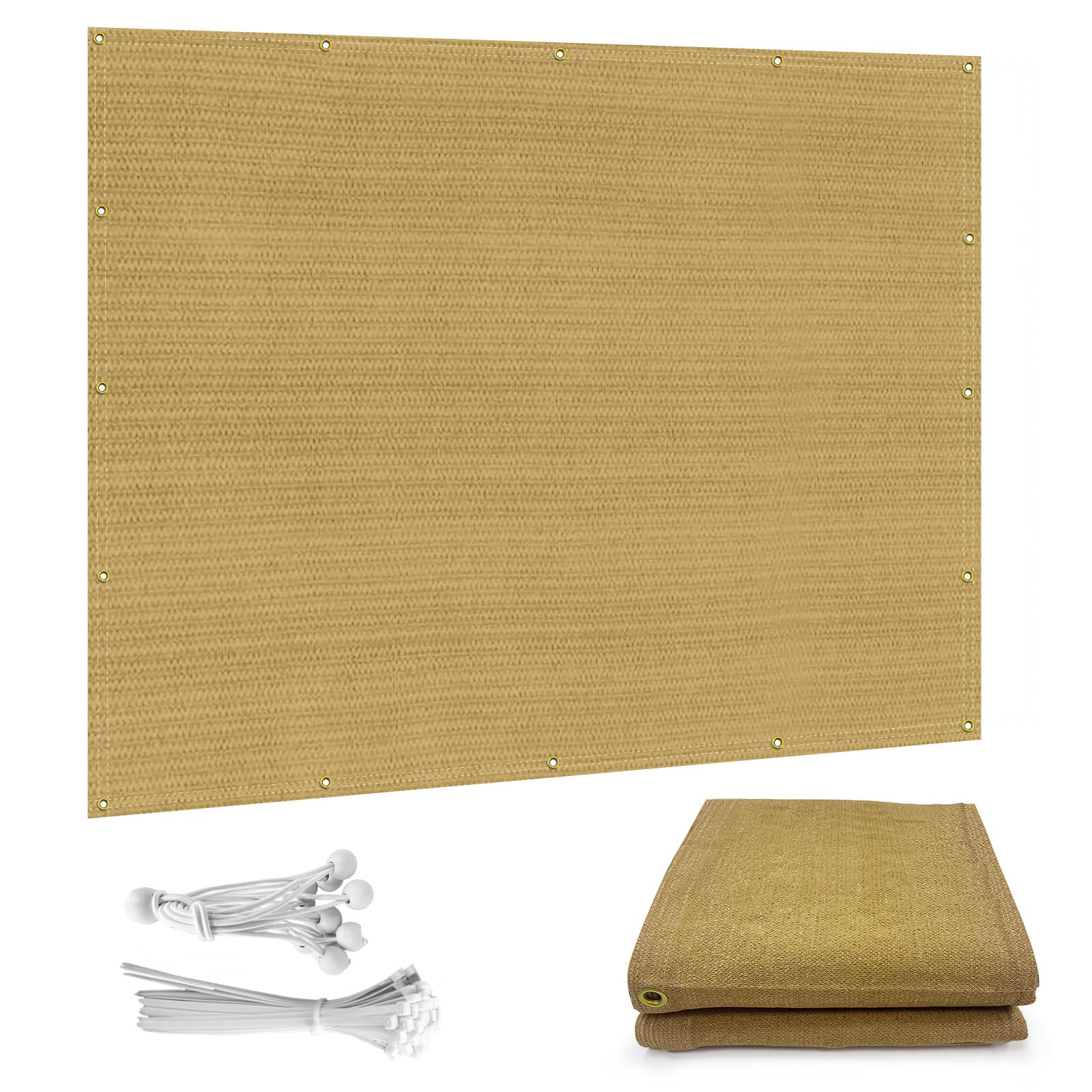 Sun Shade Cloth, Sun Shade Screen Fabric Shade Cover Tarp with Grommets ...