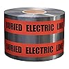 Presco Underground Detectable Tape, 3 in. x 1000 ft. (Orange with Black ...