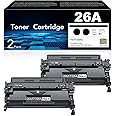 Amazon.com: 26A Black Toner Cartridge 2-Pack with Chip Replacement for ...