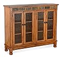 Amazon.com: Sunny Designs Sedona Bookcase with 4 Doors with Light Brown ...
