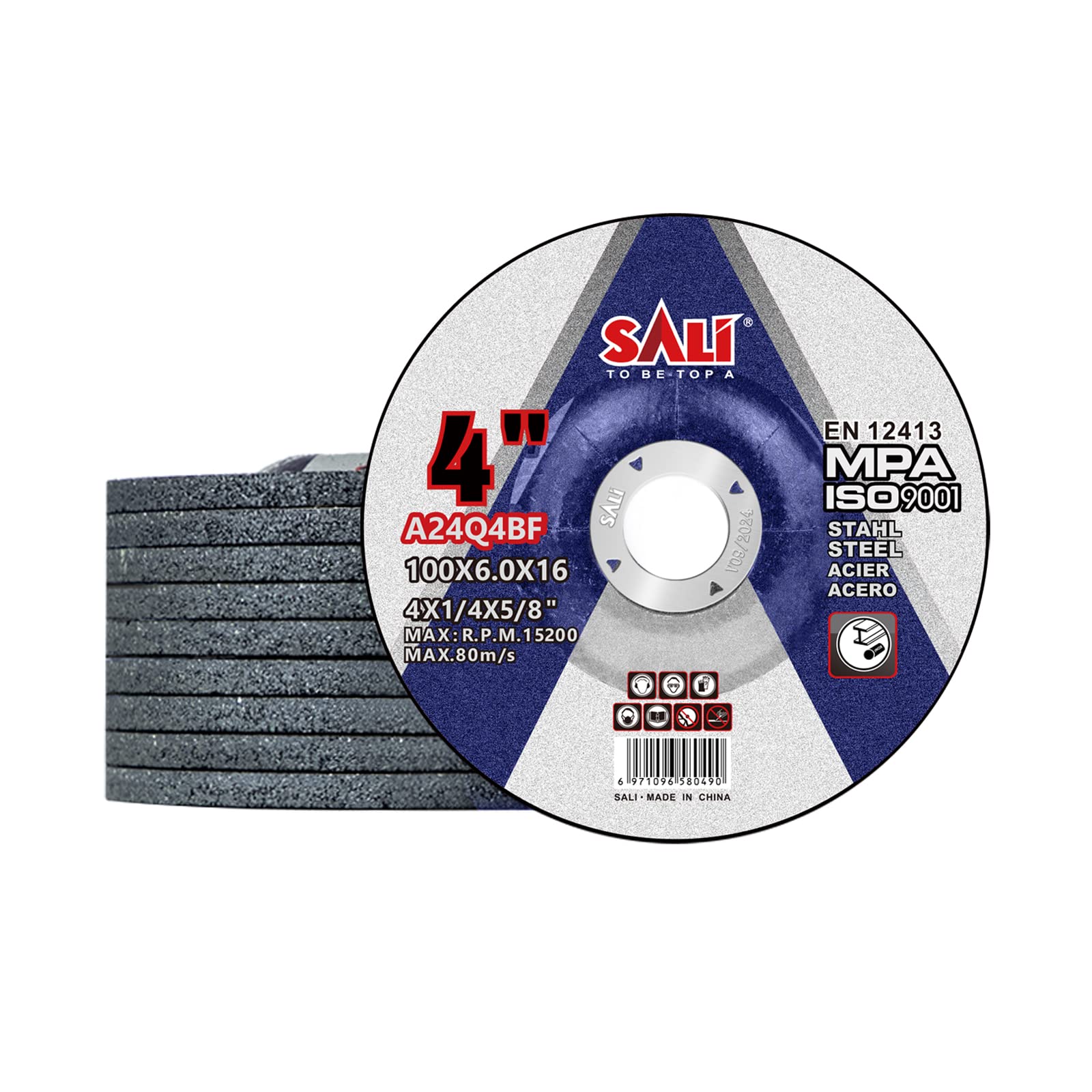SALI 10 Pack 4 Inch Grinding Wheels for General Purpose Metal ...