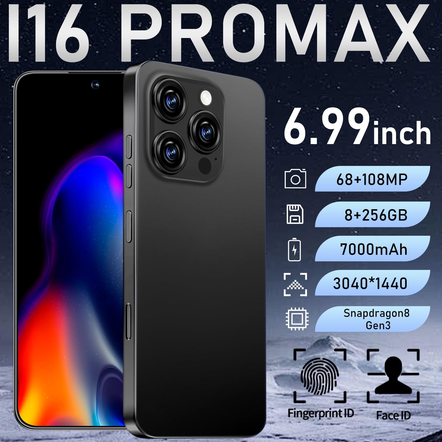 Mua soyizpo I16 ProMax Smartphone Unlocked Cell Phone, 6.99“ HD Screen ...
