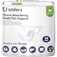 Amazon.com: UnderX Xtreme Absorbency Adult Briefs with Tabs - Maximum ...