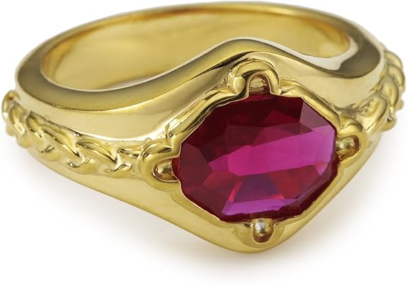 Herr der Ringe Damen-Ring Narya Gold plattiert 1030-50: Amazon.de: Schmuck