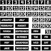 Amazon.com: JarThenaAMCS 50Pcs Boho Magnetic Fridge Calendar Months ...