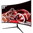 Amazon.com: Gawfolk 27 inch Curved Gaming Monitor,144Hz/180Hz PC ...