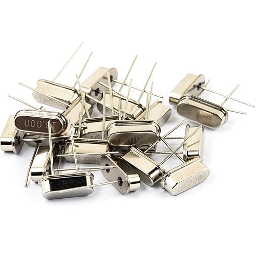 risingsaplings 20pcs 16MHZ Low Profile Quartz Crystal Oscillator HC-49S ...