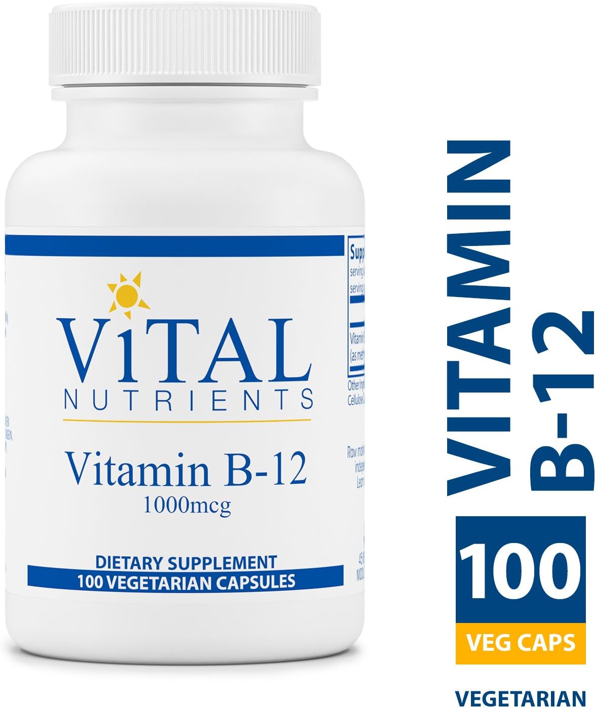 Vital Nutrients - Vitamin B12 - Supports Metabolism of Carbohydrates ...