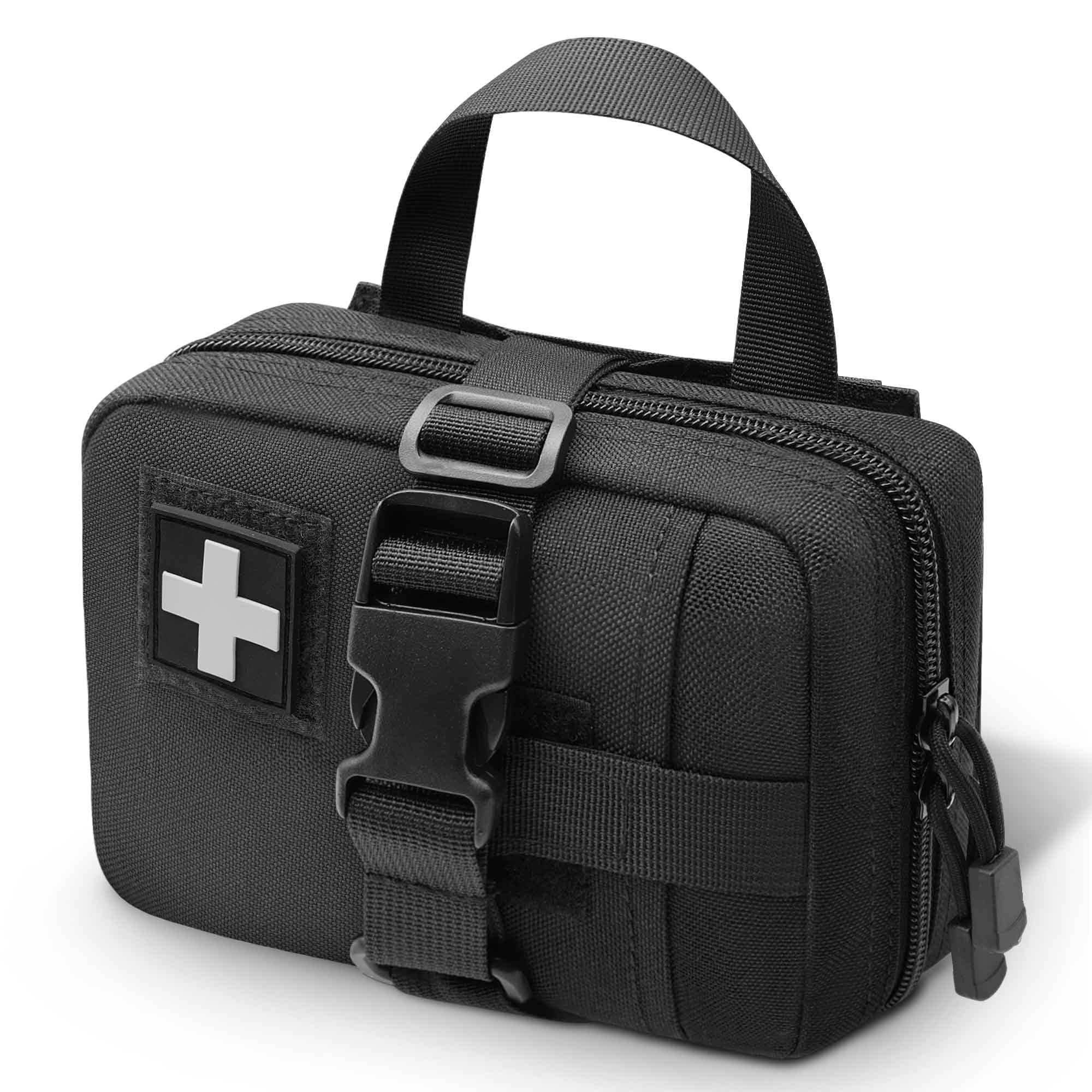 VIIDOO Ifak Pouch Molle, Tactical Medical Pouch Rip Away, Black First ...