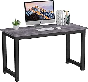 Amazon.com: Computer Desk Home Office Table: Simple Modern Long Desk ...