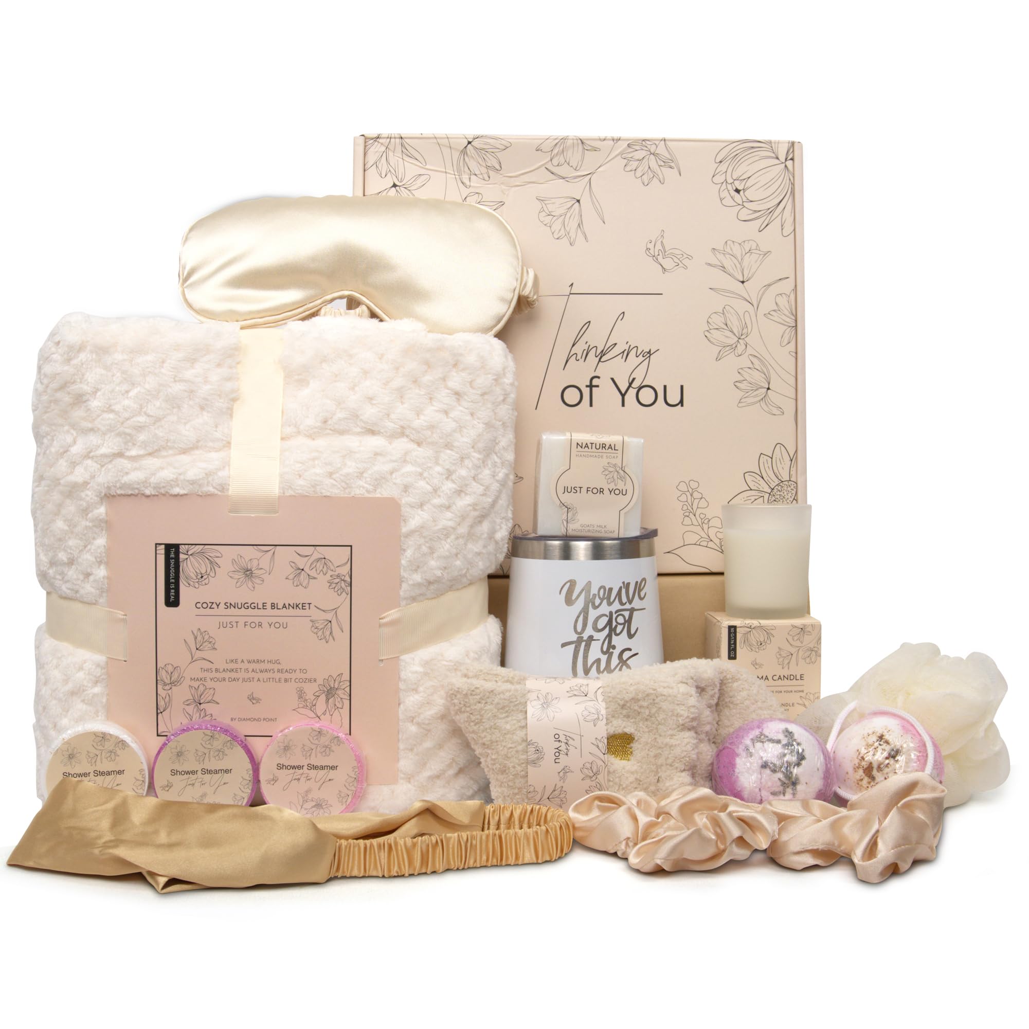 Get Well Soon Gifts for Women, Care Package Gift Feel Better Basket ...