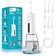 Amazon.com: Water Dental Flosser Cordless Teeth Cleaning MOCEL 5 Modes Oral Irrigator 300ML ...