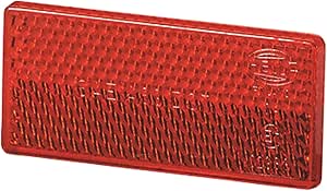 Amazon.com: HELLA 004412021 4412 Red Rectangular Reflex Reflector with ...