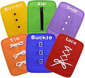 Amazon.com: YIISUN Busy Board Early Learning Basic Life Skills Learn to ...