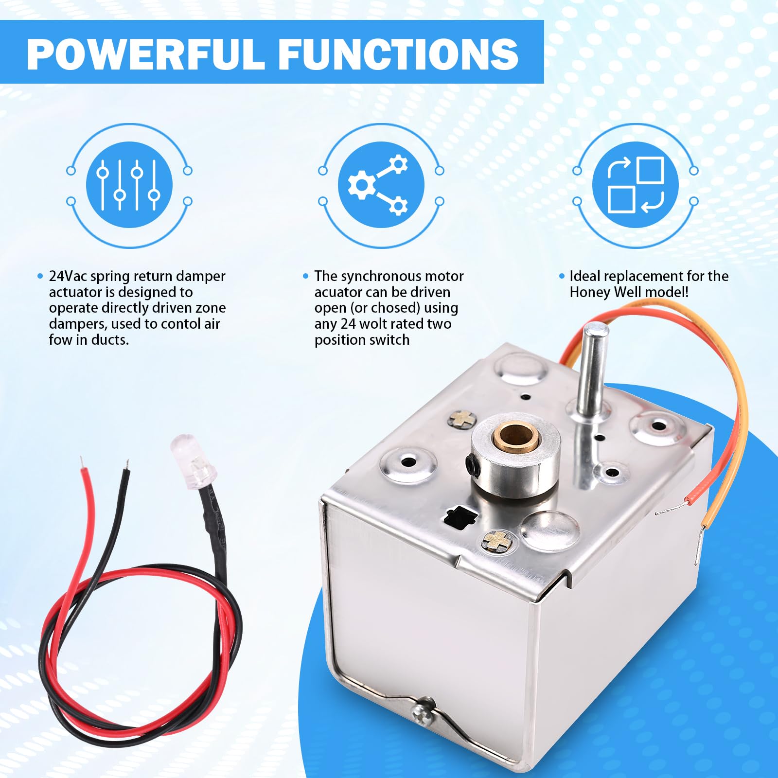 Mua M847D1004 Damper Actuator Motor Replacement for Honeywell Zone ...