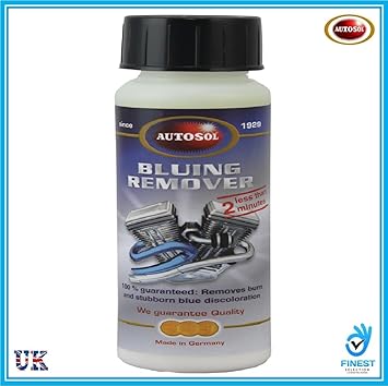 Autosol Bluing Remover Stainless Steel Exhaust Cleaner Colour Restorer ...