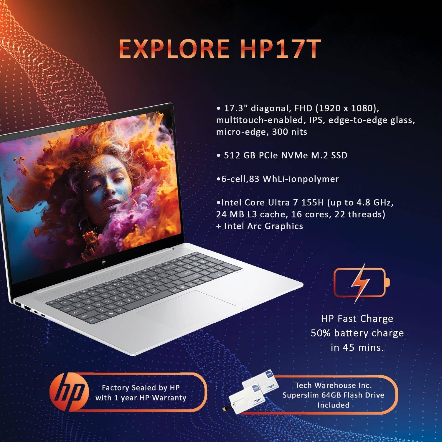 Mua HP Envy 17T 2021 11th Gen i7-1165G7 Processor, 16 GB RAM… (Intel ...