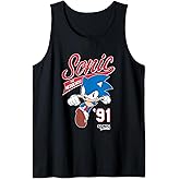 Amazon.com: Sonic The Hedgehog '91 Epic Run Sports Style Logo Tank Top ...