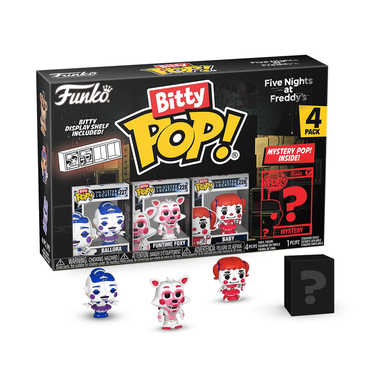 Mua Bitty Pop!: Five Nights at Freddy's Mini Collectible Toys 4-Pack - Ballora, Funtime Foxy ...