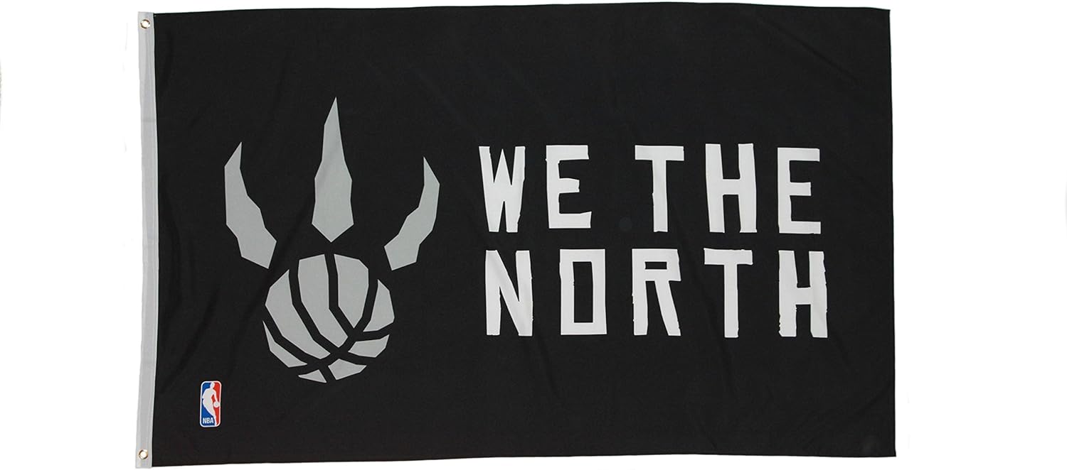 WE THE NORTH Black Toronto Raptors NBA Logo Large 3' x 5' Feet Flag ...