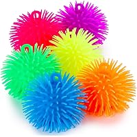 Amazon.com: Kicko Puffer Balls - Assorted Colors, Spiky Balls for Kids ...