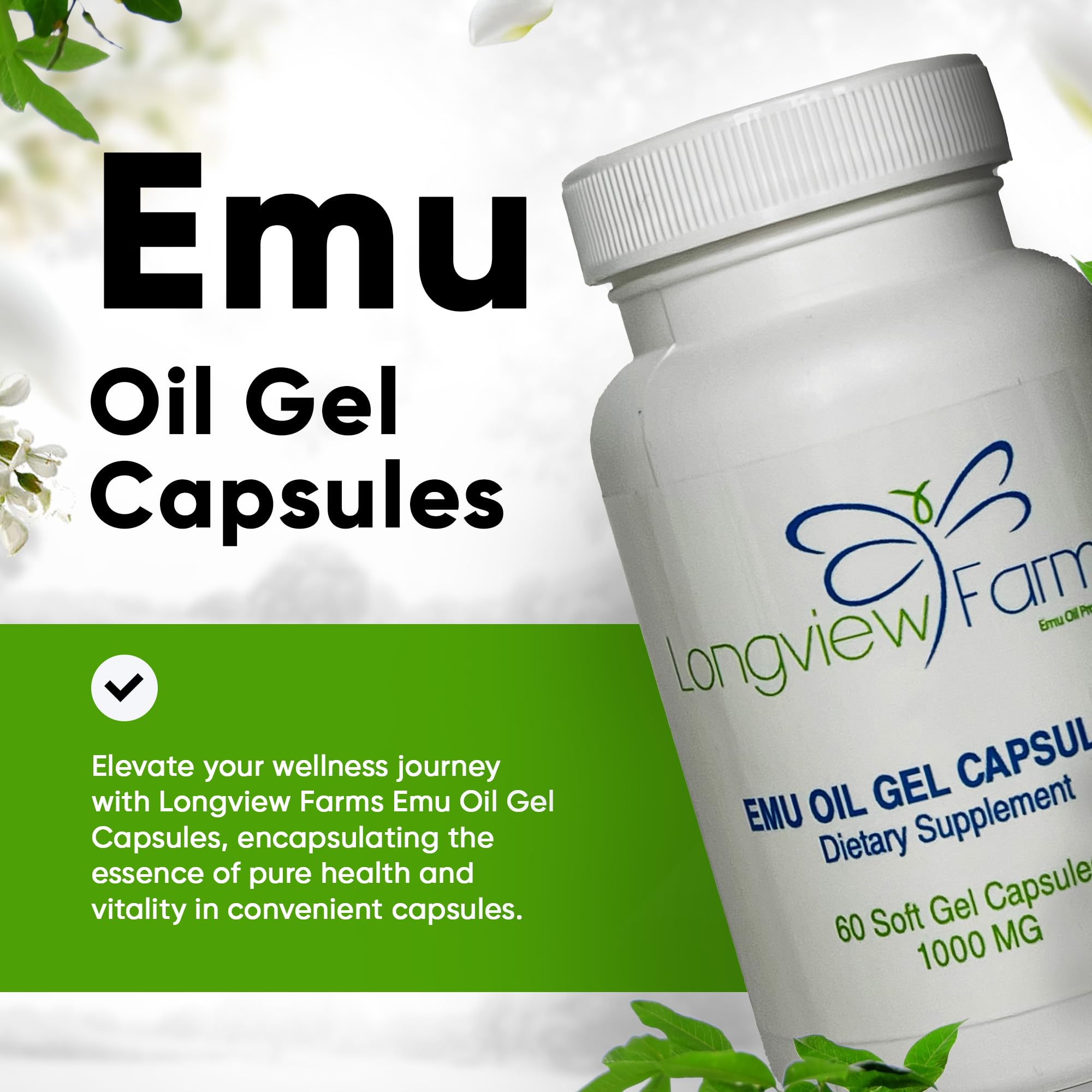 Mua Emu Oil Gel Capsules - Support Your Wellness Journey with Natural ...