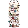 Amazon.com: iDavosic.ly 6 Tier Metal Rotating Earring Holder Organizer ...