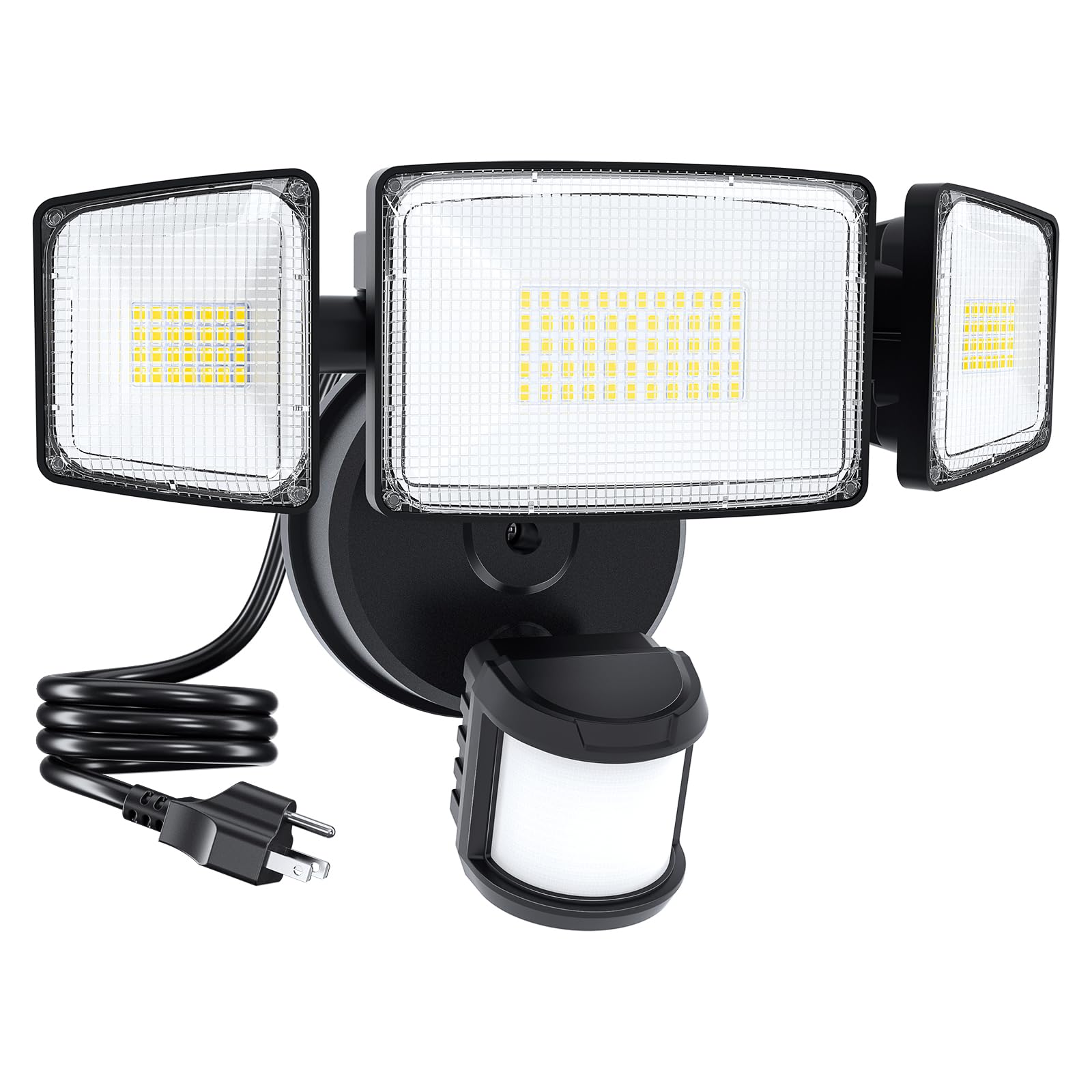 Meloght 75W Motion Sensor Outdoor Lights Plug in, Led Flood Lights ...