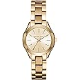 Amazon.com: Michael Kors Men's Slim Runway Quartz Stainless-Steel Strap ...