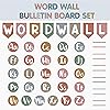 124 Pieces Word Wall Bulletin Board Set Boho Word Wall Letters Alphabet ...