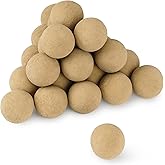 Amazon.com: Ceramic Fire Balls, 5 Inch Set of 6 Round Fire Stones ...