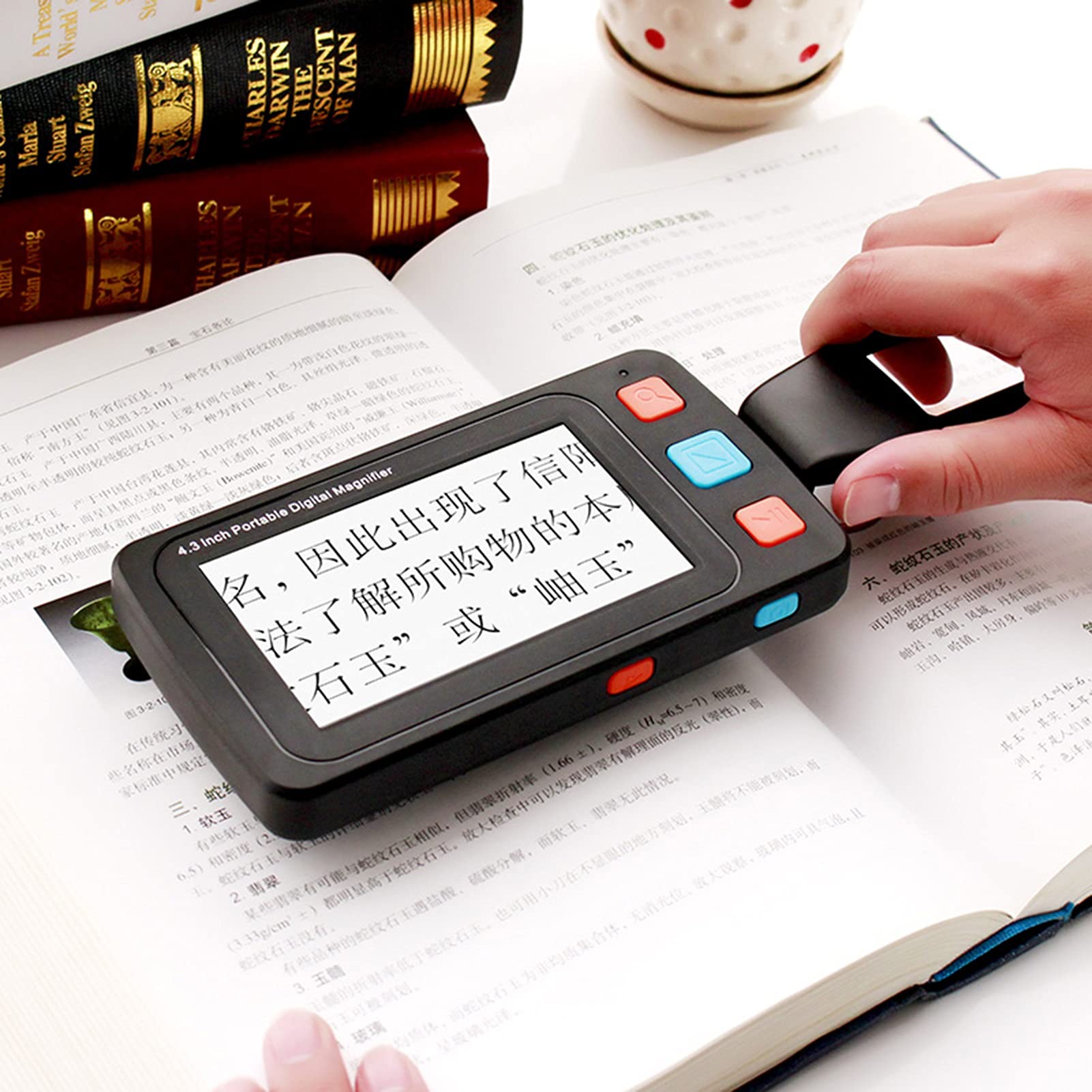 Mua Magnifier with Light, 4X -32XLCD Screen Handheld Digital Magnifier ...