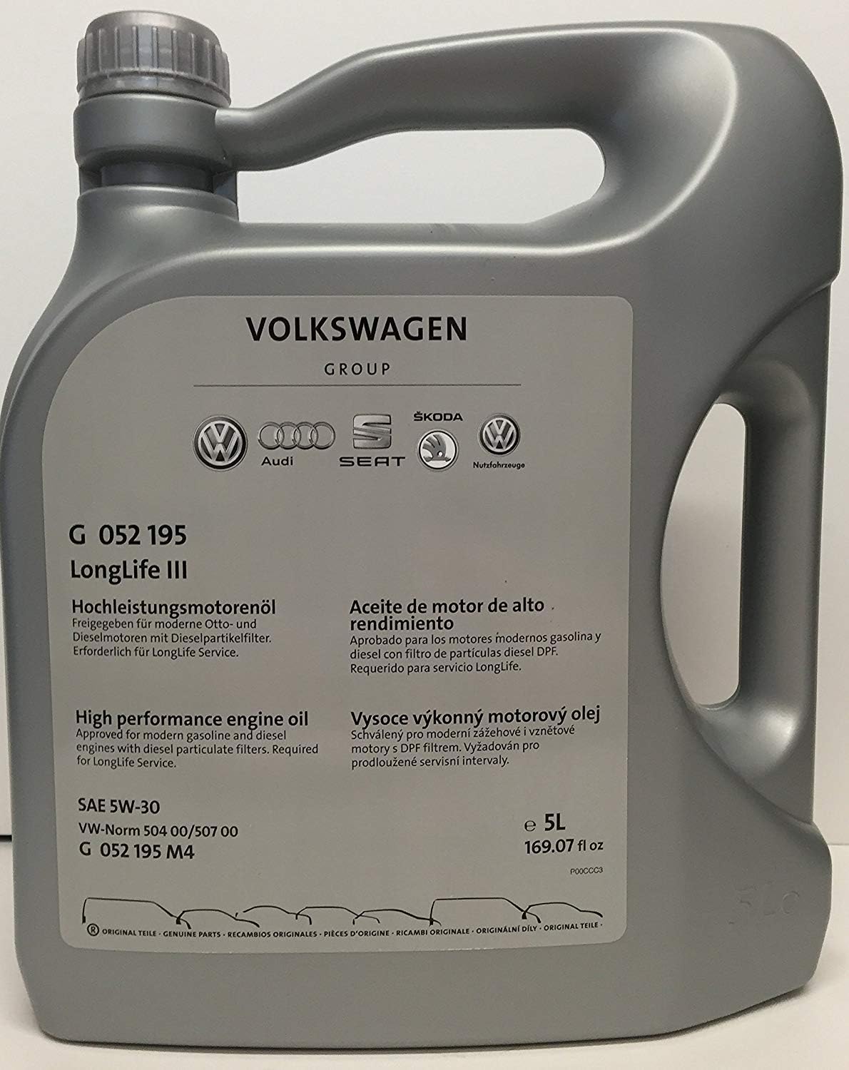 Original Engine Oil 5W30 Longlife III G052195M4 5 Litres: Amazon.de: Auto