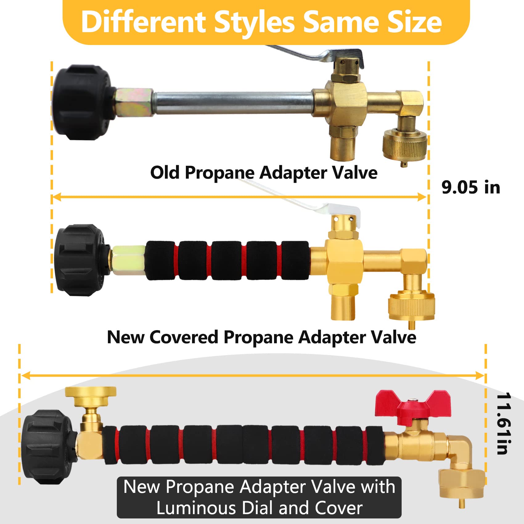 Mua Updated Propane Fitting Refill Adapter Valve for 1LB Gas Bottle ...
