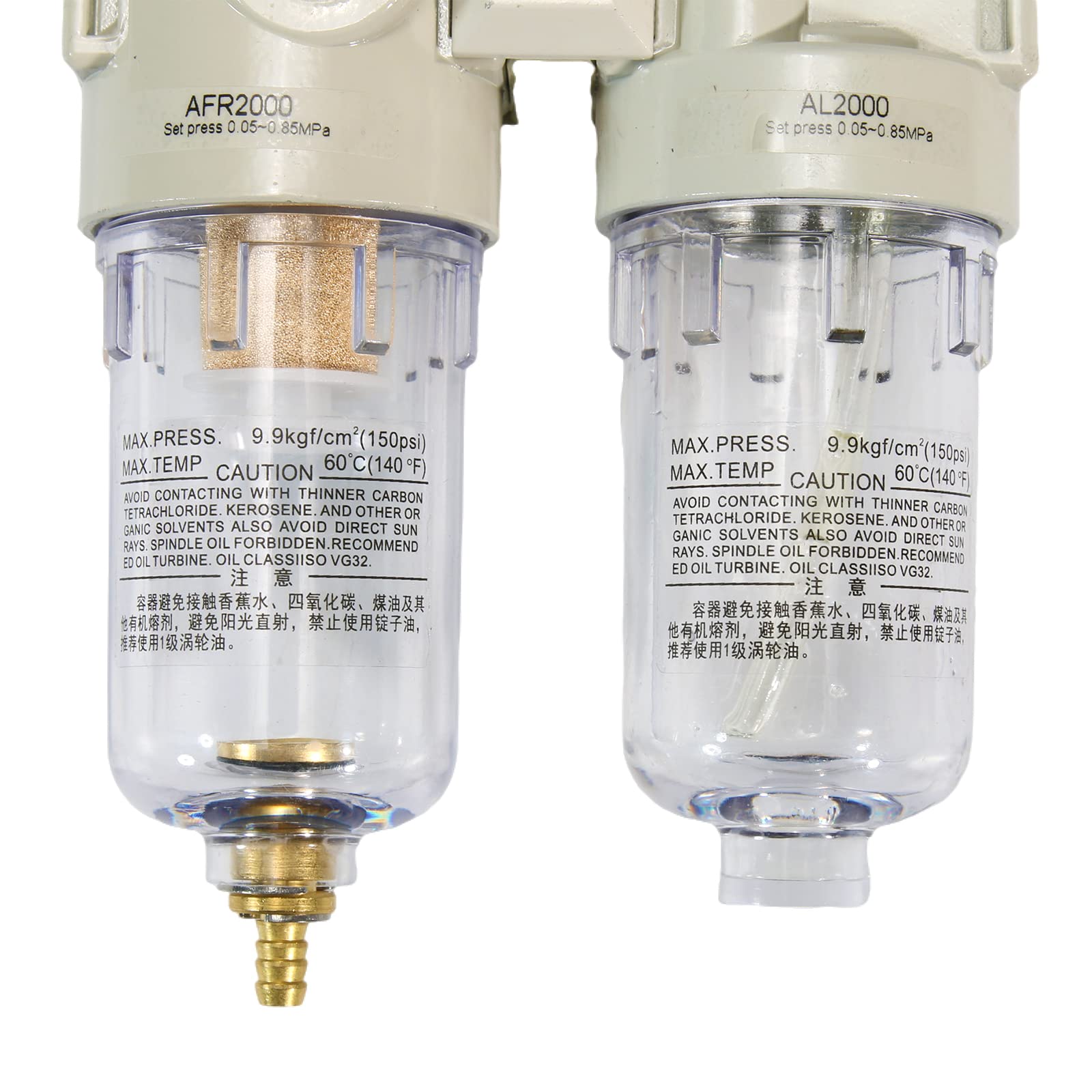 Mua 1/4" NPT Compressed Air Filter Regulator Lubricator Combo Pneumatic ...