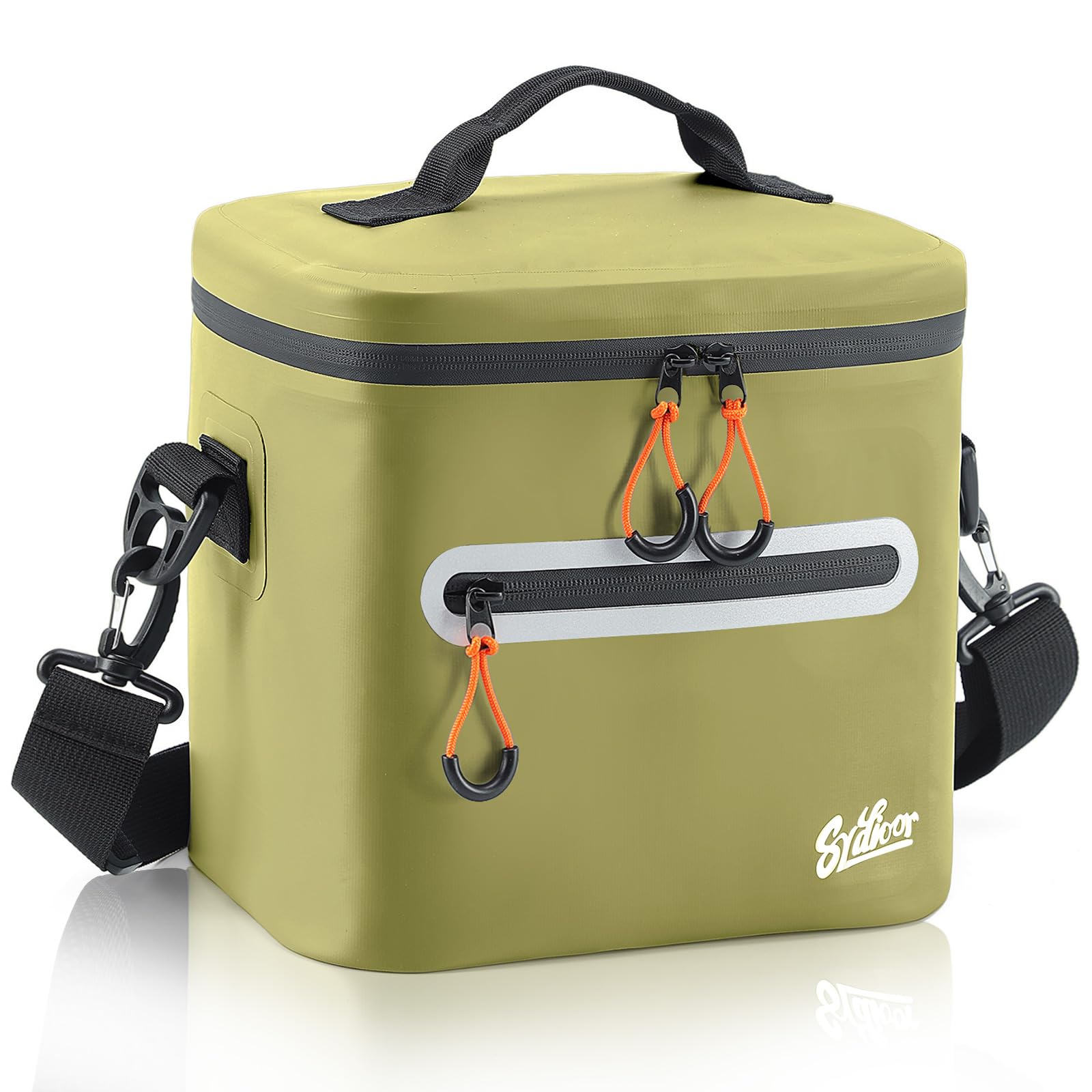 Soft-Sided Cooler Bag, 7/16/30 Can Portable Ice Chest Box, Waterproof ...